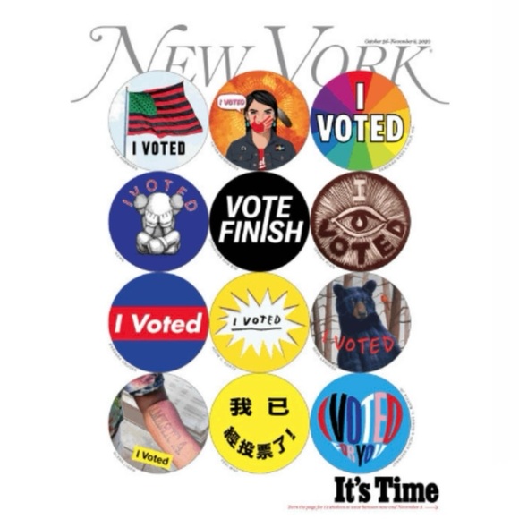 KAWS | Art | New York Magazine 220 I Voted Stickers Issue | Poshmark